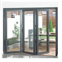 China Bi-Fold Door ISO14001 Customized Project Design with Optional Colour and 70mm Width for sale