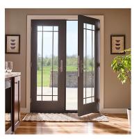 China European Style Aluminum Alloy Casement Door Minimalist Design and Triplex Glass Upgrade for sale