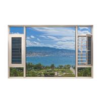 China Horizontal Opening Pattern Modern Style Waterproof Aluminum Frame Glass Casement Windows for sale