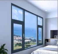 China Horizontal Opening Pattern Modern Style Waterproof Aluminum Frame Glass Casement Windows for sale