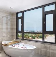 China Horizontal Opening Pattern Modern Style Waterproof Aluminum Frame Glass Casement Windows for sale