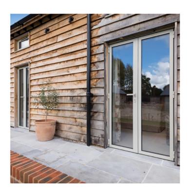 China Skate Interior Thermal Break Casement Doors with Wide Swing Frame and Double Glazing for sale