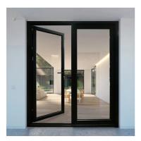 China Skate Interior Thermal Break Casement Doors with Wide Swing Frame and Double Glazing for sale