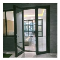 China Skate Interior Thermal Break Casement Doors with Wide Swing Frame and Double Glazing for sale