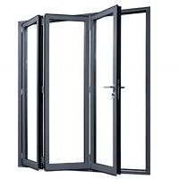 China 35dB Sound Insulation Glass Bi-Folding Doors For To Service Apartments for sale