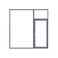 China Aluminum Villa House Glass Casement Windows with Horizontal Opening and Customization for sale
