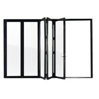 China 35dB Sound Insulation Glass Bi-Folding Doors For To Service Apartments for sale