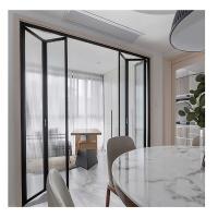 China 35dB Sound Insulation Glass Bi-Folding Doors For To Service Apartments for sale