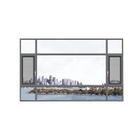 China American Design House Project Double Glazed Balcony Aluminum Casement Windows for Homes for sale