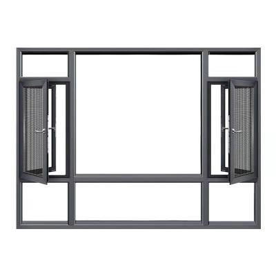 China Modern Design Thermal Break Aluminium Alloy Frame Casement Windows for House Project for sale