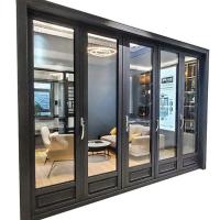 China Waterproof SKATE large scale aluminium sliding door with wide frame and double glazed for sale