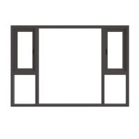 China House Customized Design Aluminum Awning Glass Windows With And Water Tightness Level 6 for sale