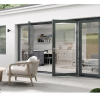 China Upgrade to Triplex Glass Skate Thermal Break Double Glazed Aluminum Casement Doors for sale