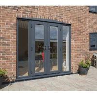 China Upgrade to Triplex Glass Skate Thermal Break Double Glazed Aluminum Casement Doors for sale