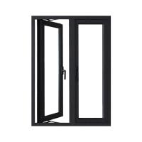 China Custom Aluminum Alloy Casement Door Waterproof and Customized for Commercial Projects for sale