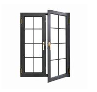 China Custom Aluminum Alloy Casement Door Waterproof and Customized for Commercial Projects for sale