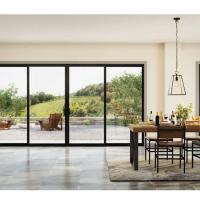 China Wide Frame Double Glazed Sliding Door And Minimalist Design Style With Aluminum Alloy for sale
