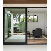 China Wide Frame Double Glazed Sliding Door And Minimalist Design Style With Aluminum Alloy for sale