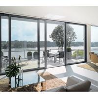 China Wide Frame Double Glazed Sliding Door And Minimalist Design Style With Aluminum Alloy for sale