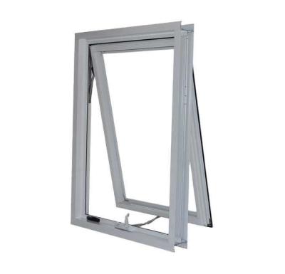 China Energy Saving SKATE Aluminum Double Glass Awning Window with Level 6 Water Tightness for sale