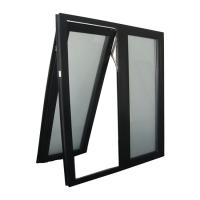 China Energy Saving SKATE Aluminum Double Glass Awning Window with Level 6 Water Tightness for sale