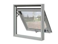 China Tempered Glass Awning Windows With Modern Design And Stainless Steel Screen Netting for sale