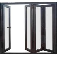 China Project Consultation At Building Material Store 70mm Aluminum Bi-fold Doors With Glass for sale