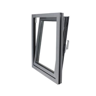 China SKATE End Black Double Glazed Aluminium Alloy Awning Windows with Soundproof Function for sale