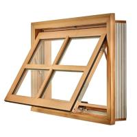 China SKATE End Black Double Glazed Aluminium Alloy Awning Windows with Soundproof Function for sale