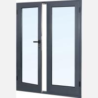 China Aluminum Casement Doors With 1.4mm Aluminum Wall For Boutique Hotel for sale