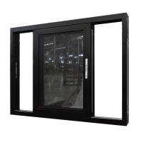 China Tailored Double Tempered Glass Aluminium Alloy Sliding Window with 2.2 mm Wall Thickness for sale
