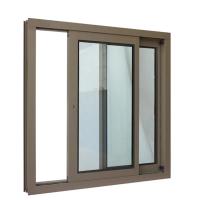 China Soundproof Hurricane Impact Thermal Break Double Glazed Aluminium Alloy Sliding Window for sale