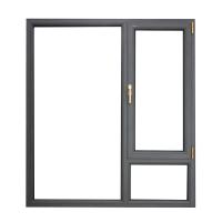 China Level 8 Air Tightness Aluminum Casement House Windows with 304 Stainless Steel Mesh for sale