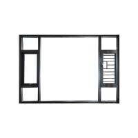 China Level 8 Air Tightness Aluminum Casement House Windows with 304 Stainless Steel Mesh for sale