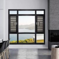 China Level 8 Air Tightness Aluminum Casement House Windows with 304 Stainless Steel Mesh for sale