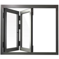 China Customizable Horizontal Opening Aluminium Kitchen Glass Windows For High End Kitchens for sale