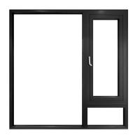 China Thermal Break Double Glazed Aluminum Profile Aluminium Alloy Casement Window Swing Style for sale