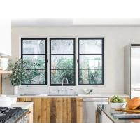 China Window With Grill Design And Tempered Glass 8-way Seal Broken Bridge Aluminum Profile for sale