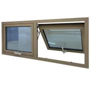 China Level 9 Wind Pressure Resistance SKATE Double Glazed Aluminum Alloy Awning Windows for sale