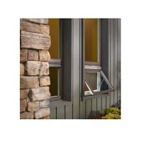 China Level 9 Wind Pressure Resistance SKATE Double Glazed Aluminum Alloy Awning Windows for sale