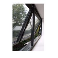 China Level 9 Wind Pressure Resistance SKATE Double Glazed Aluminum Alloy Awning Windows for sale
