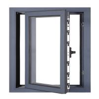 China Double Glazed Aluminum Casement Glass Windows with Level 6 Water Tightness for sale