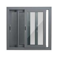 China 2.2mm Wall Thickness Aluminum Sliding Windows High Durability And Aluminum Frame for sale