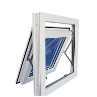 China Aluminum Alloy SKATE End White Double Glazed Residential Commercial Awning Windows for sale