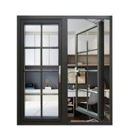 China SKATE 75 Aluminum Casement Windows With 304 Stainless Steel Mesh Screen for sale