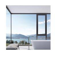 China SKATE 75 Aluminum Casement Windows With 304 Stainless Steel Mesh Screen for sale