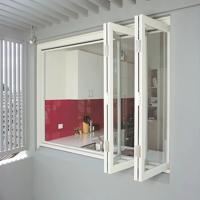 China Modern Design Folding Screen Soundproof Glass Aluminium Bifold Windows With ≤2.1 K Value for sale