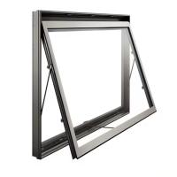 China 8-Way Seal SKATE Grey And White Aluminium Alloy Awning Windows For End Buildings for sale