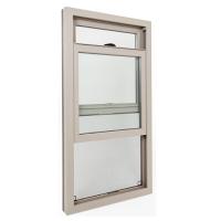China Double Insulated Aluminum Skate Double Hung Windows High Security Hardware Included for sale