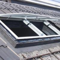 China Customized Flat Roof Aluminum Skylight Insulating Glass for Horizontal Opening Pattern for sale